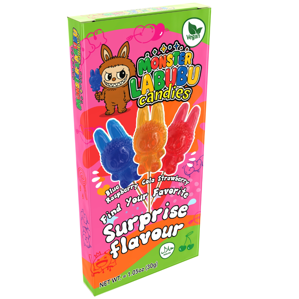 Monster Labubu Mystery Flavour Lollipop - Sweets Candy - Killer Candy