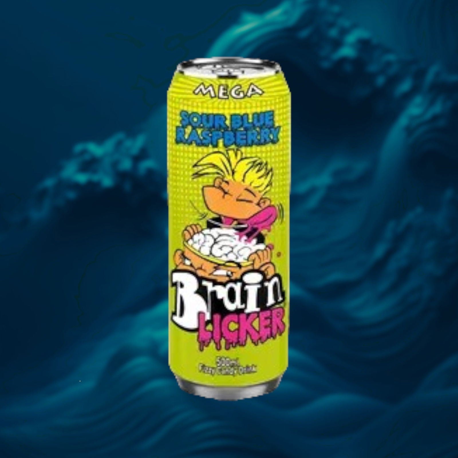 Brain Licker Sour Blue Raspberry Fizzy Drink – Killer Candy