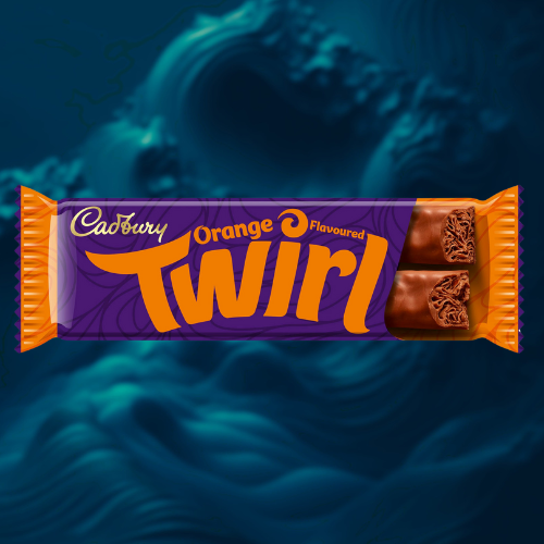 Cadburys Twirl Orange Milk Chocolate Bar - Retro Sweets - Killer Candy
