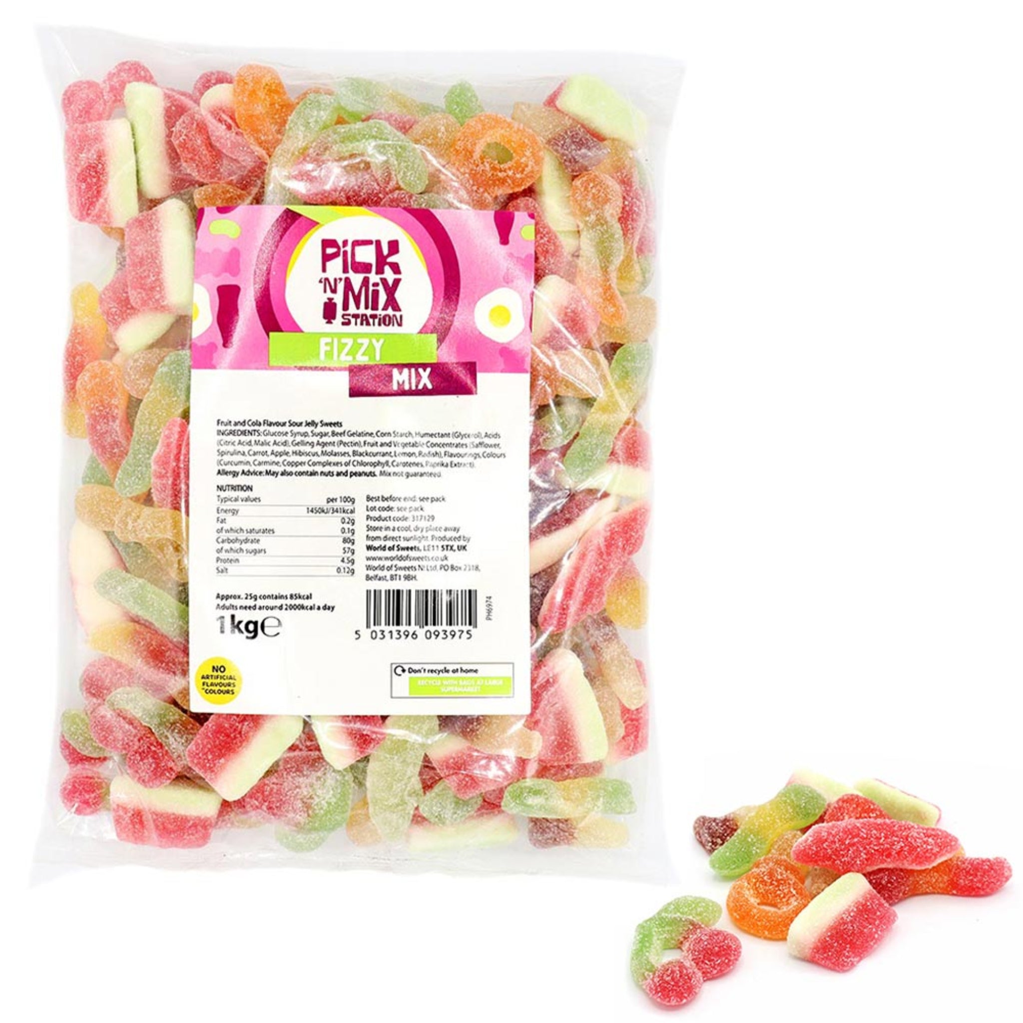Pick N Mix Station Fizzy Mix Pick N Mix Bag - Pic N Mix - Killer Candy